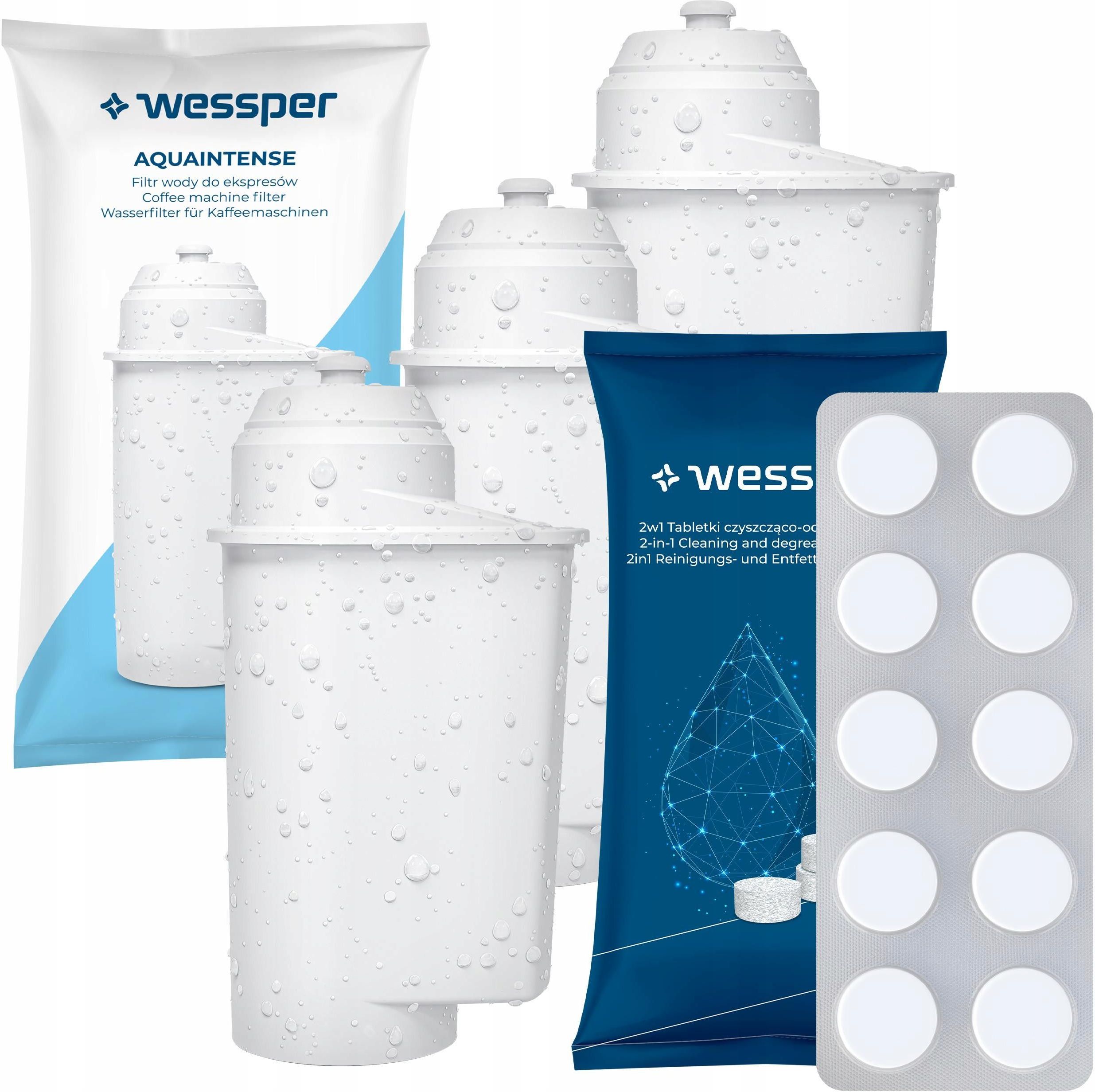 Wessper Zestaw Wessper 3X Filtr Wody Do Ekspresu Siemens Eq Series ...