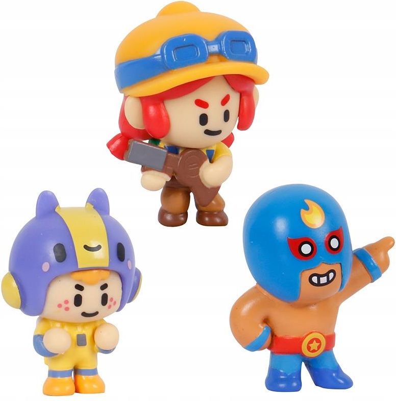 Brawl Stars Seria 2 Zestaw 3 Figurek Kolekcjonerskich Jessie El Primo ...