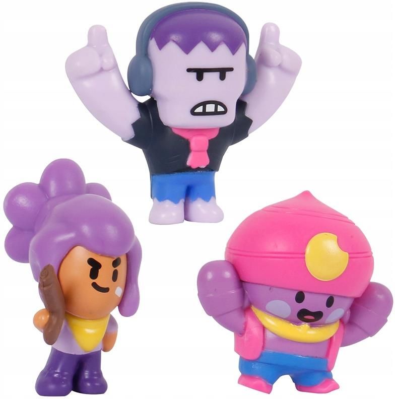Brawl Stars Seria 2 Zestaw 3 Figurek Kolekcjonerskich Shelly Frank Gene ...