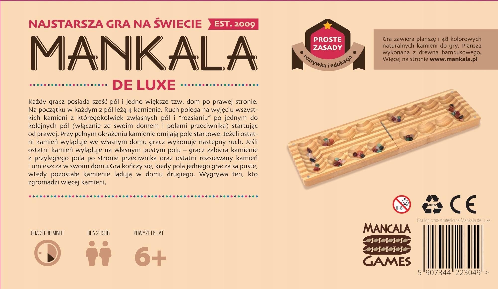 Mankala de Luxe - Gra planszowa. Ceny i opinie - Ceneo.pl