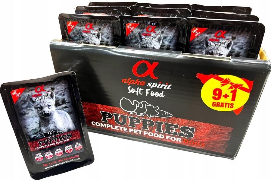 Karma Alpha Spirit Karma Dla Psa Półmiękka Puppies Puppy 9+1 Tacki Alfa ...
