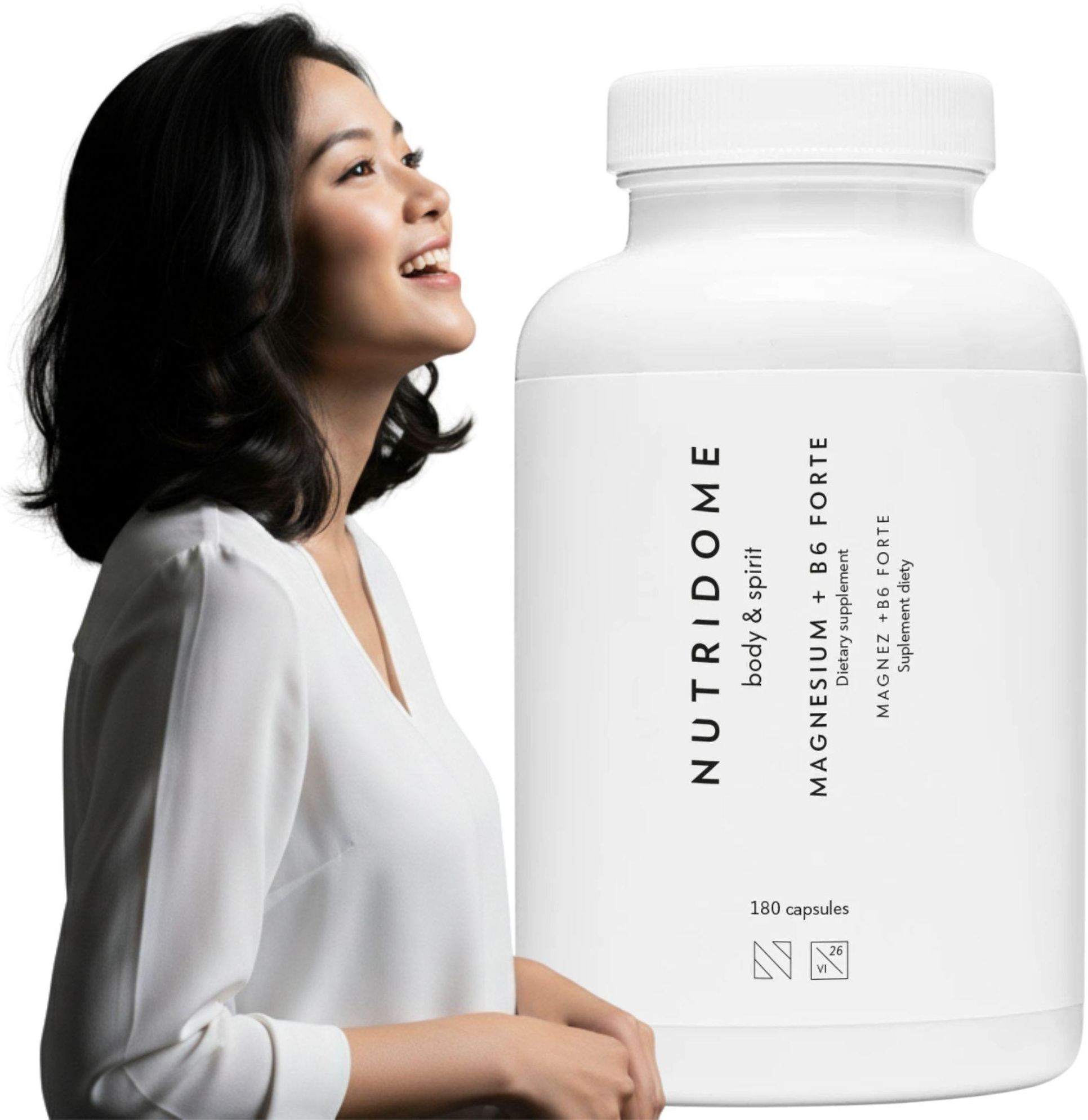 Nutridome Magnez B6 Forte 180kaps. - Opinie i ceny na Ceneo.pl
