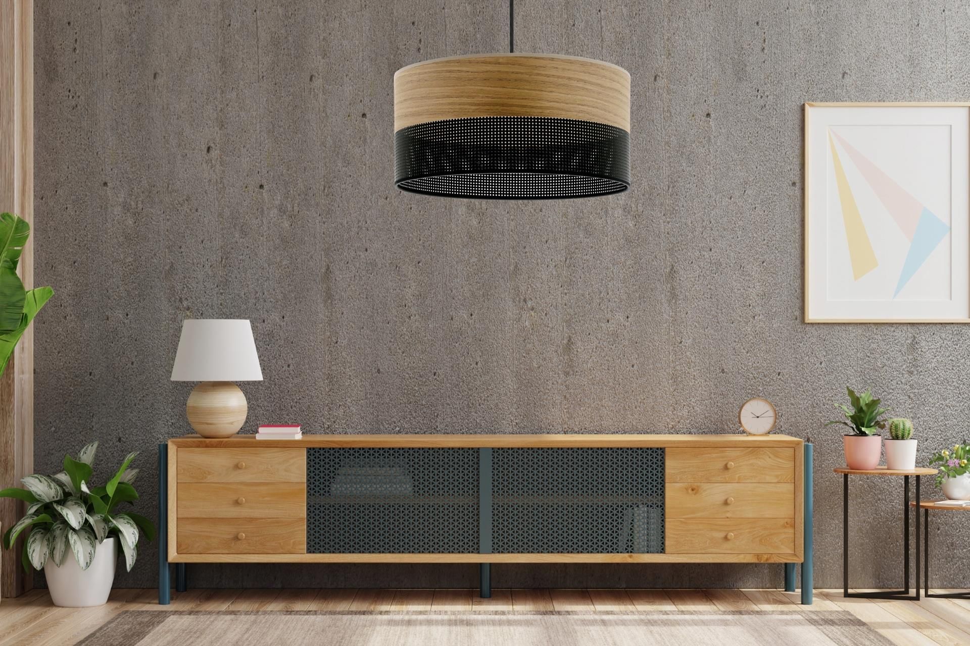 Moonlight Lampa Wisząca Sufitowa Żyrandol Duży Abażur Z Dziurkami ...