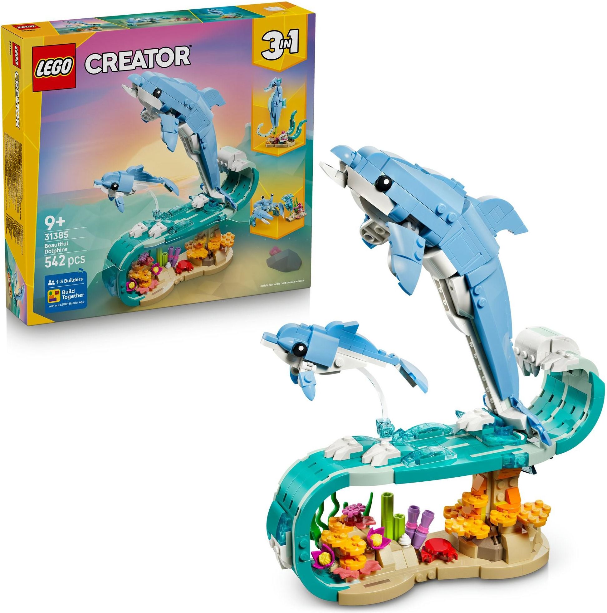 LEGO Creator 3 w 1 31385 Zwierzęta morskie: piękny delfin - Ceny i ...