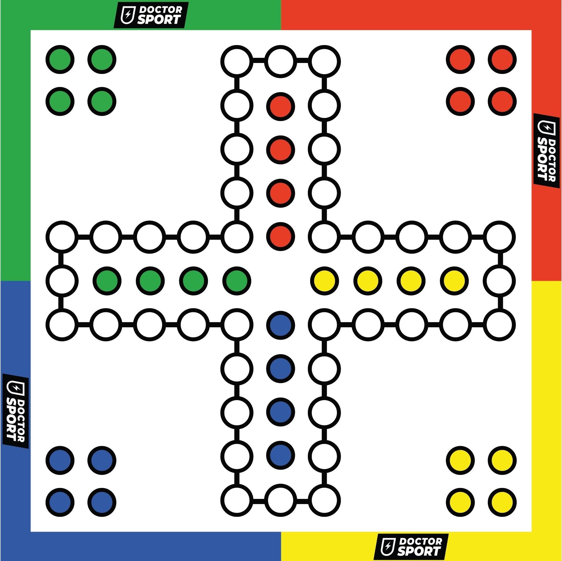 Ubergames Ludo XXL - Human 500x500cm - Gra planszowa. Ceny i opinie ...