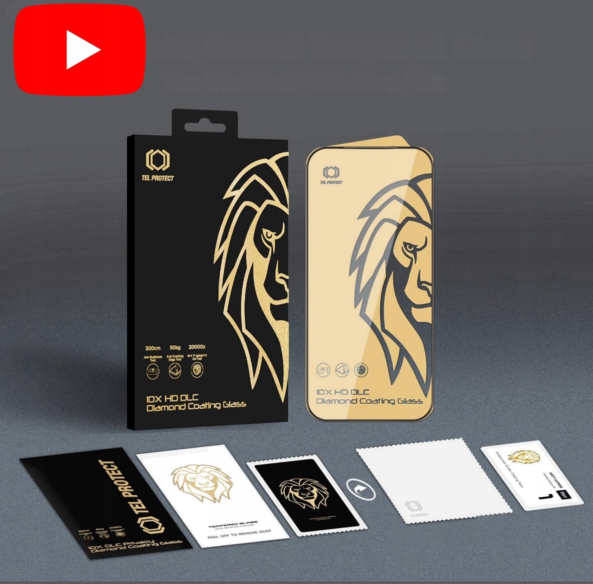 Tel Protect Szkło Hartowane Iphone 17 Pro Max 10X Hd Dlc Diamond ...