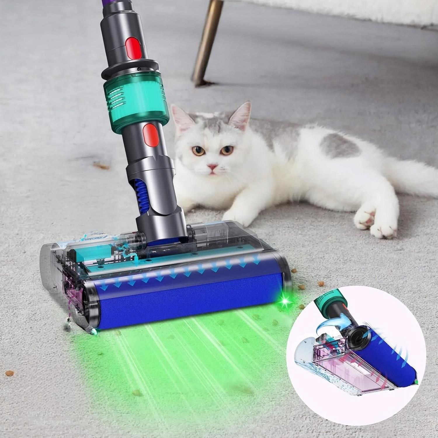 Bedee Mop Elektryczny Do Dyson V7 V8 V10 V11 V15 Do Płyt Drewno ...