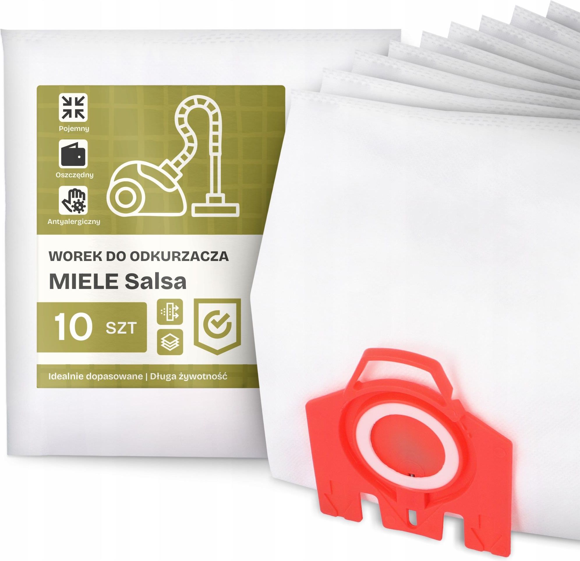 Worek do odkurzacza 10X Worek Do Odkurzacza Miele Salsa Syntetyczny ...