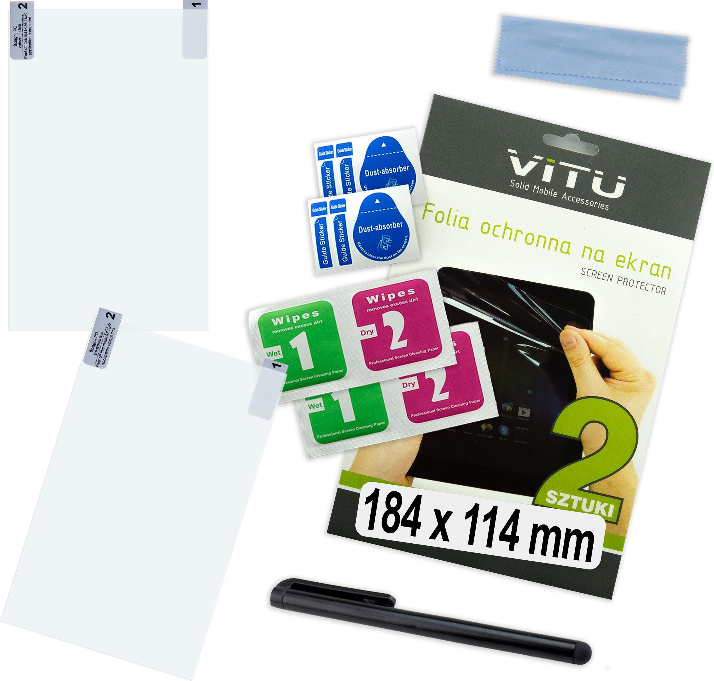 Vitu 2szt Oryginał Folia ochronna na tablet e-czytnik 18,4x11,4cm ...