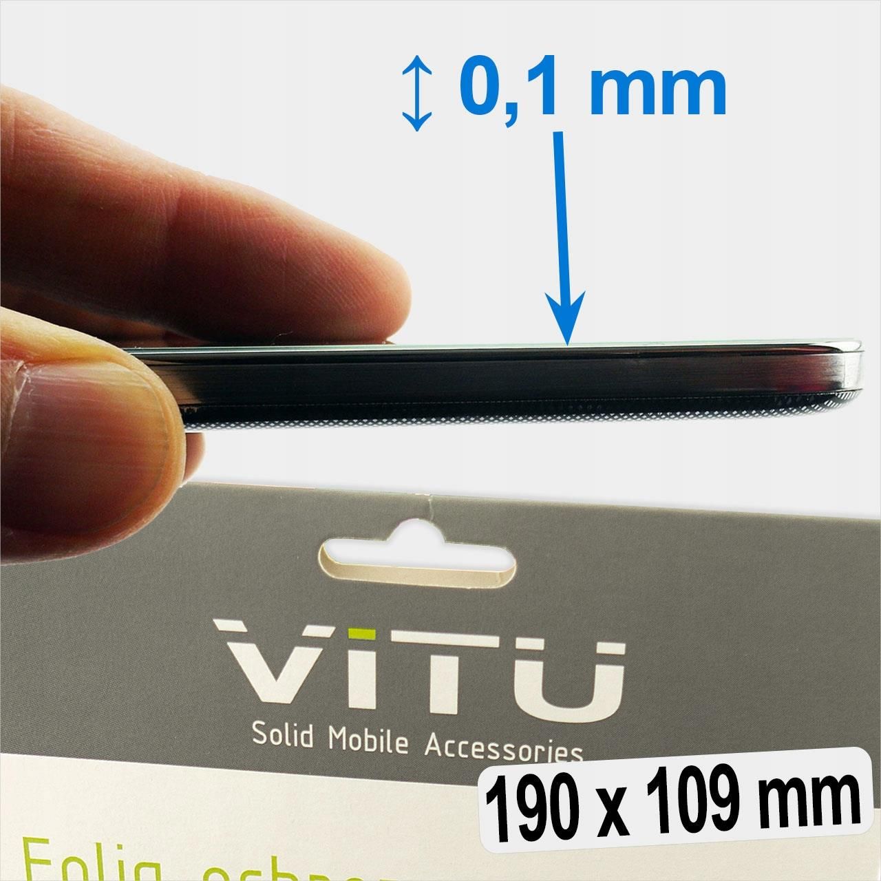 Vitu 2 sztuki Folia ochronna do na tablet e-czytnik 19 x 10,9 cm ...