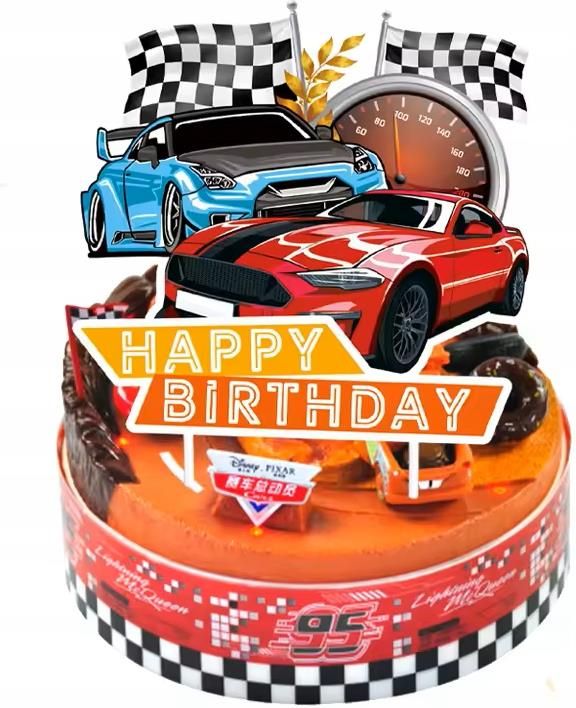 Toper Topper Na Tort Wheels Samochody Ozdoba Cars Racing 15cm 14Cm Ttw4 ...