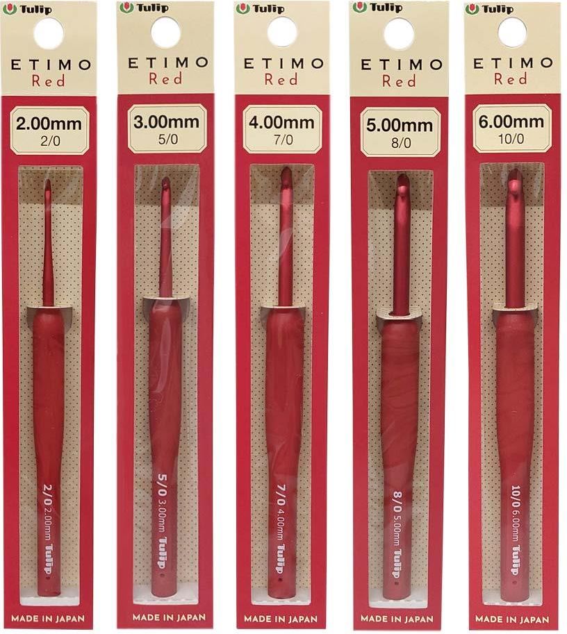 Tulip Zestaw Szydełek Etimo Red 2,0 6,0Mm 5Szt. Profesjonalny Sklep ...
