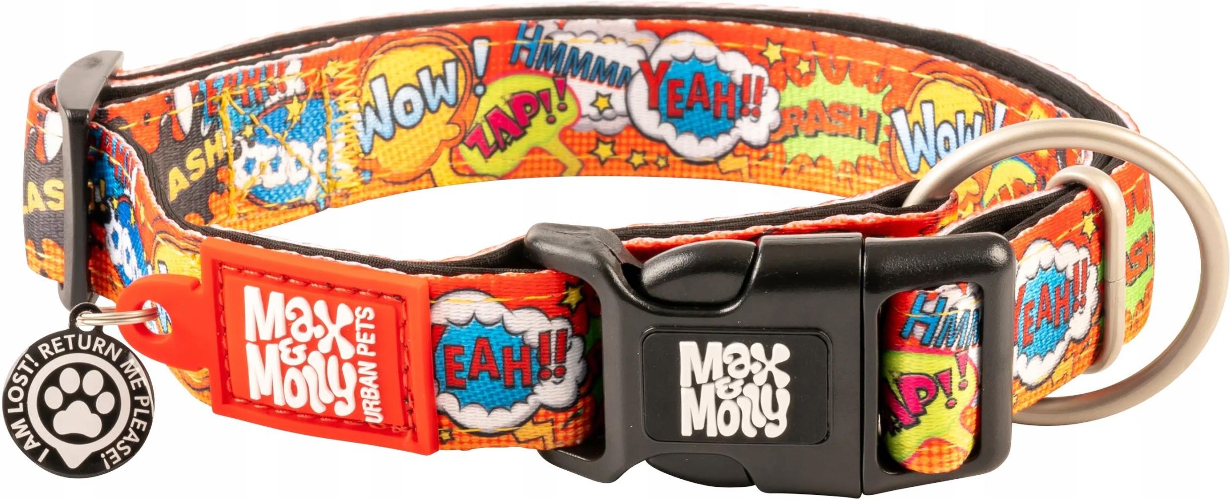 Max&Molly Smart ID Heroes Collar obroża z zawieszką smart Tag dla psa L ...