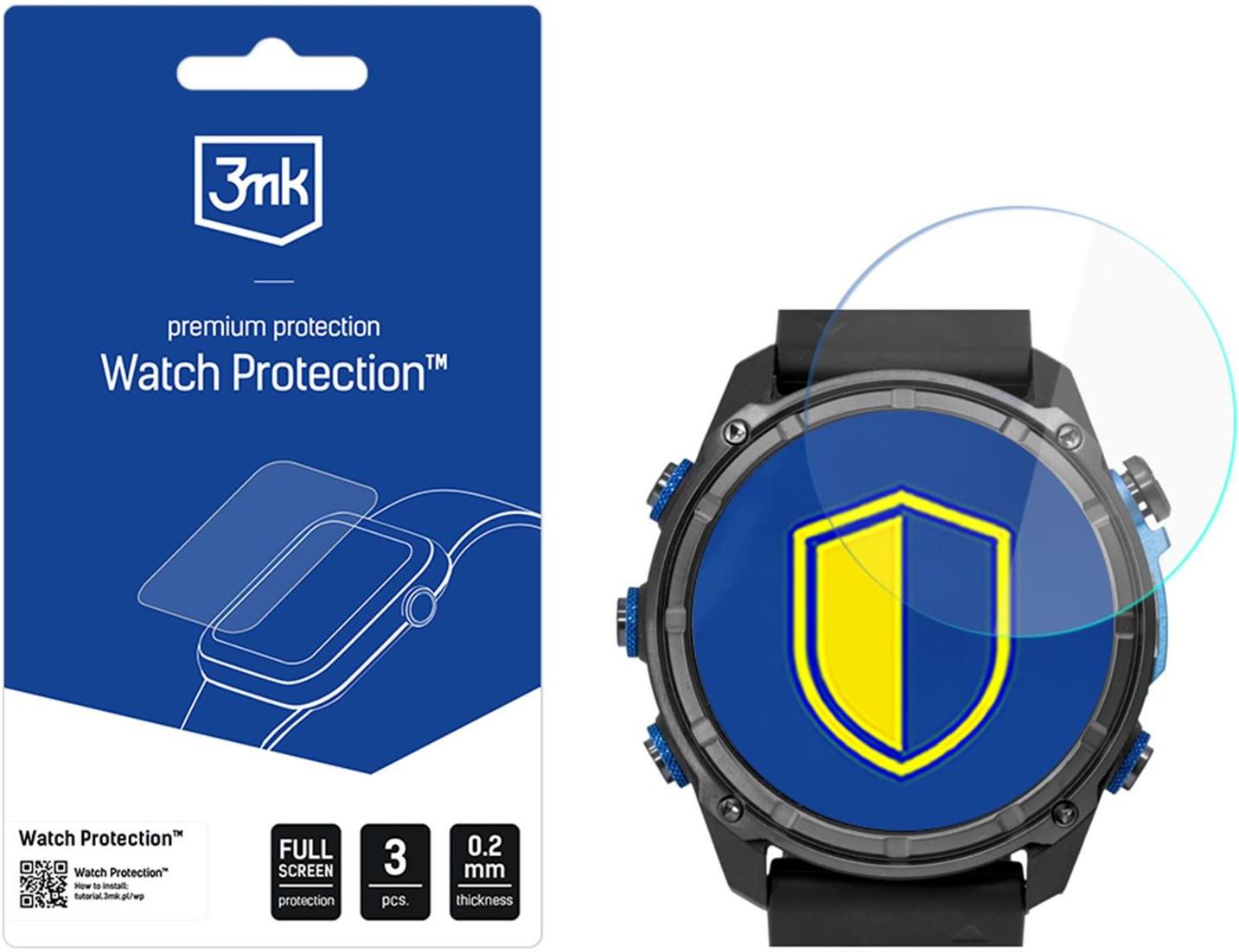 3Mk Protection Garmin Descent Mk3I (51mm) 3Mk Watch Protection Arc ...