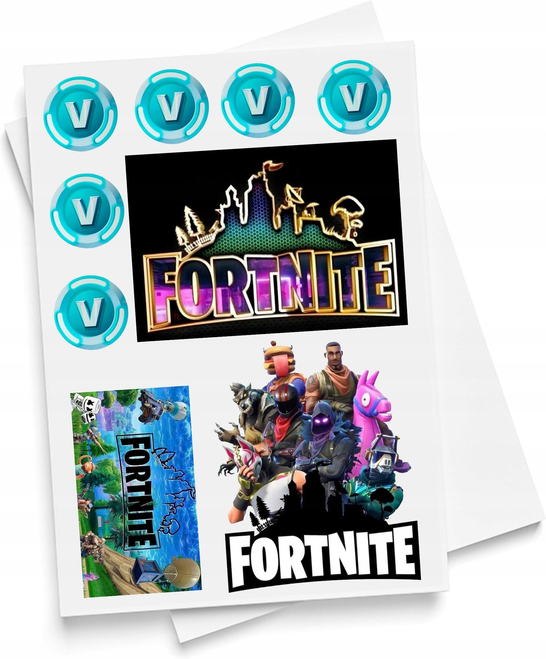 Upcake Opłatek Na Tort Fortnite Gra Battle Royale Wydruk Cukrowy ...