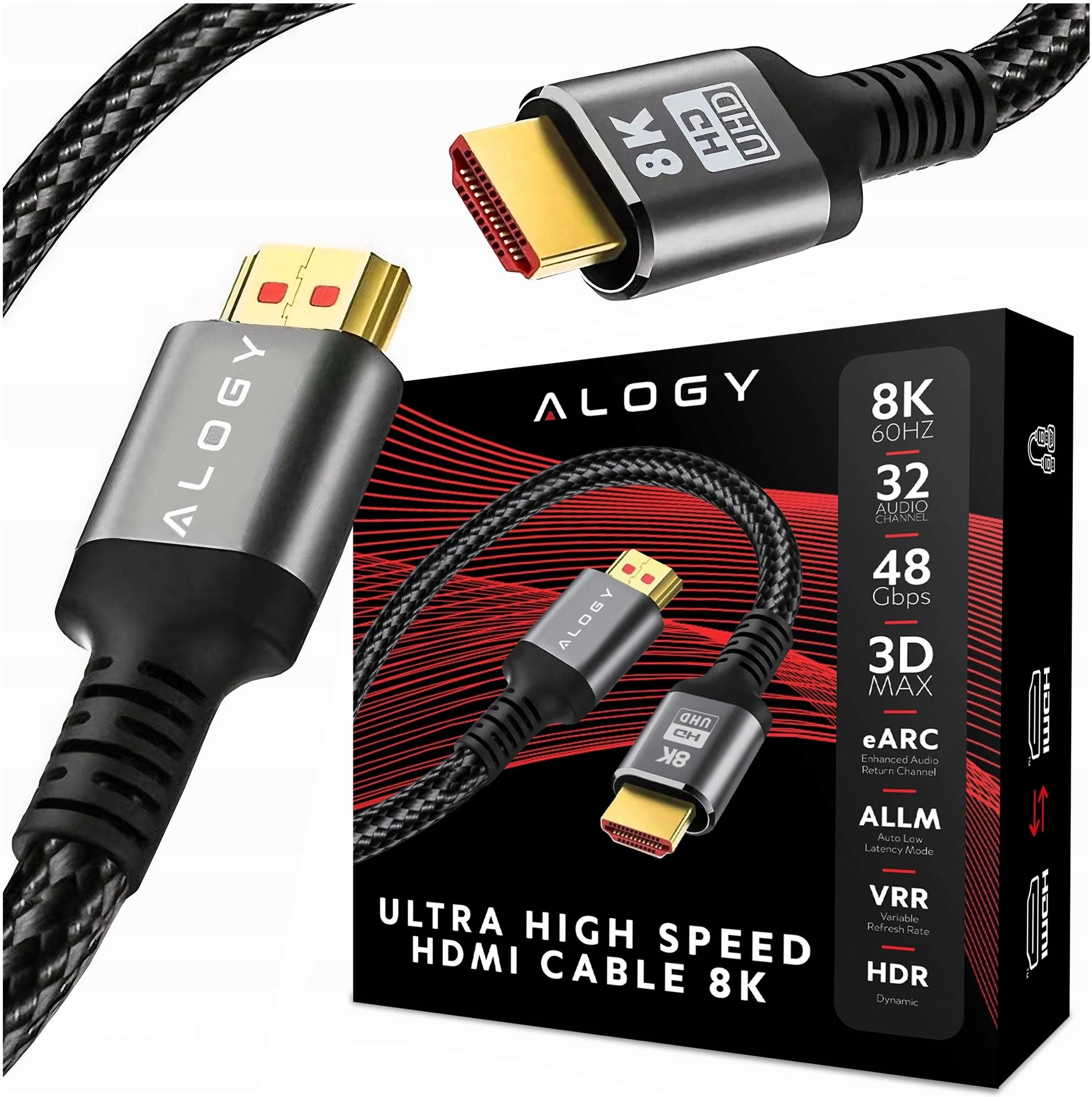 Alogy Kabel Hdmi 2.1 Premium Ultra High Speed 8K/60HZ 4K/120HZ 15m ...