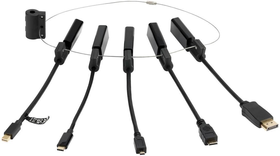 Deltaco HDMI-AR10 zmieniacz płci / kabli DisplayPort male, HDMI-micro ...