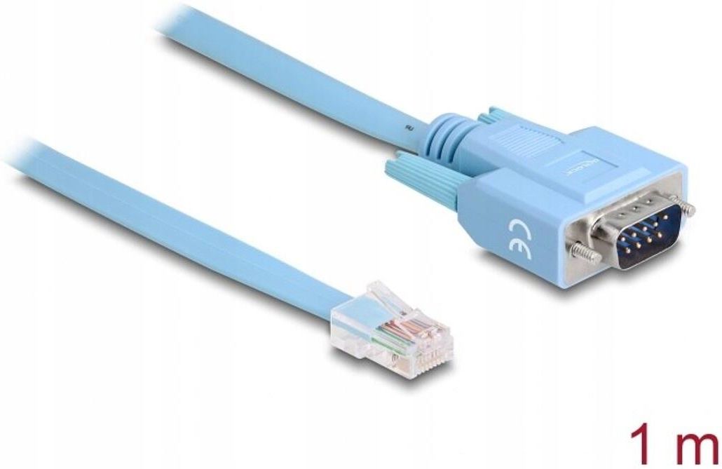 Delock Adapter RS-232 DB9 męski na RS-232 RJ45 męski 1m 63353 - Opinie ...