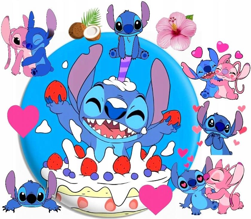 Tortowe Ozdoby Opłatek Na Tort Lilo I Stich Postacie Tekst - Ceny i ...