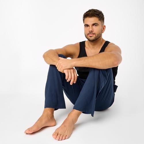 Timone Męskie Spodnie od Piżamy TPP-002 ((Dwupak) Ciemny Niebieski ...