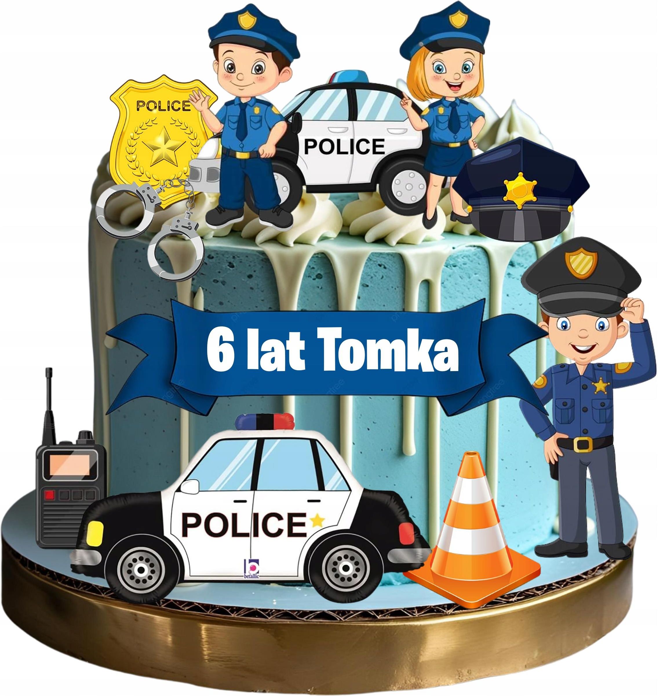 Cukrowy Opłatek Na Tort Wydruk Policjant Policja Napis - Ceny i opinie ...