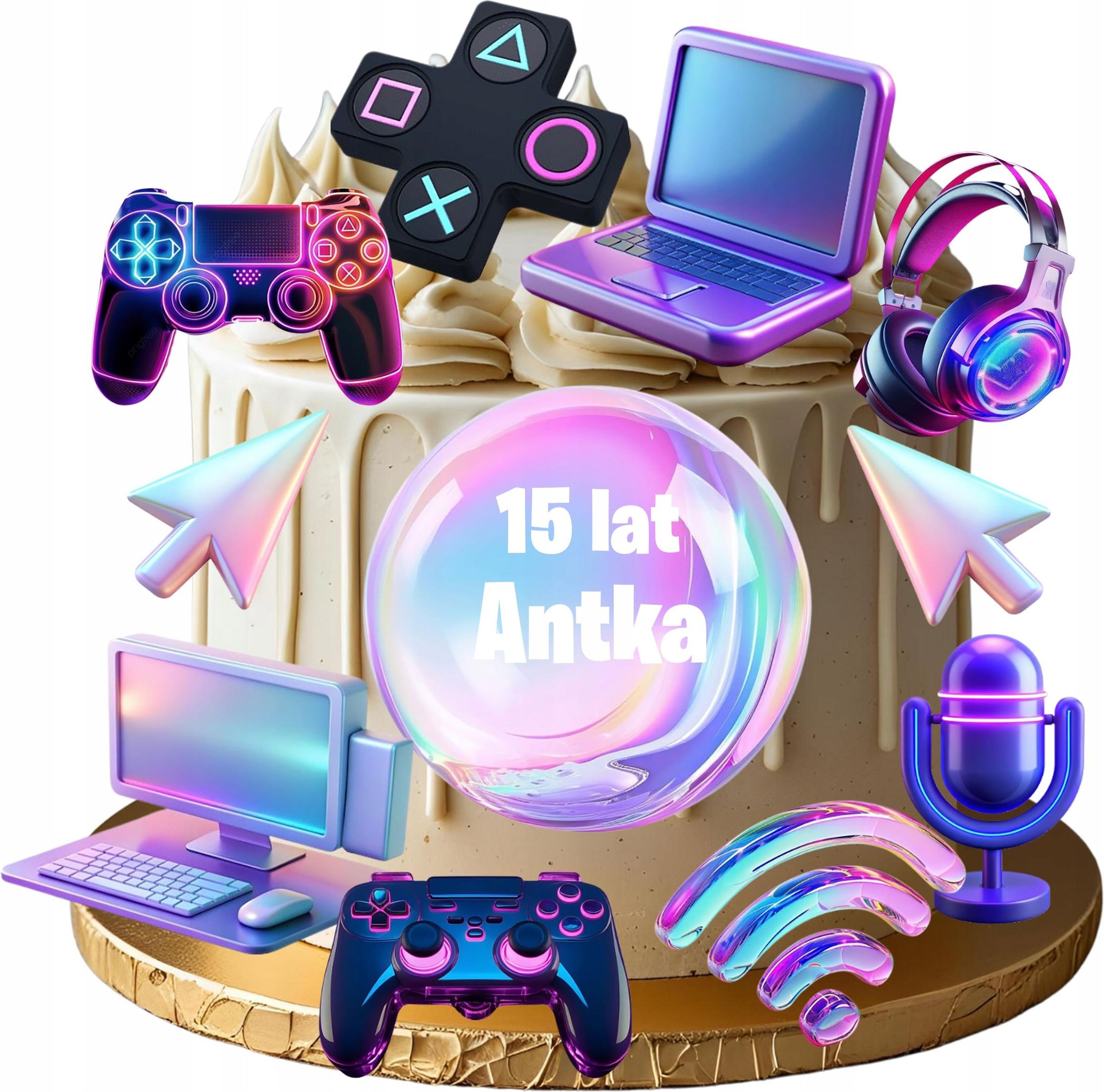 Cukrowy Opłatek Na Tort Wydruk Dla Gracza Gamer Napis - Ceny i opinie ...