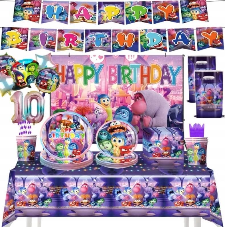 Topper Na Muffiki Tort W Głowie Się Nie Mieści 2 Urodziny Inside Out ...