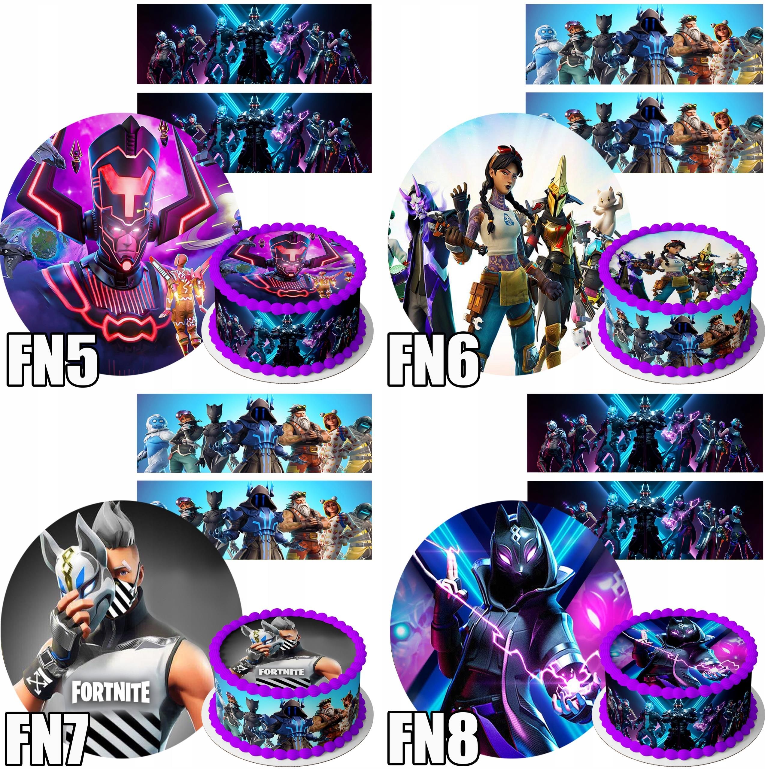 Zestaw Opłatek Na Tort Fortnite Dwa Obwody +Imię - Ceny i opinie - Ceneo.pl