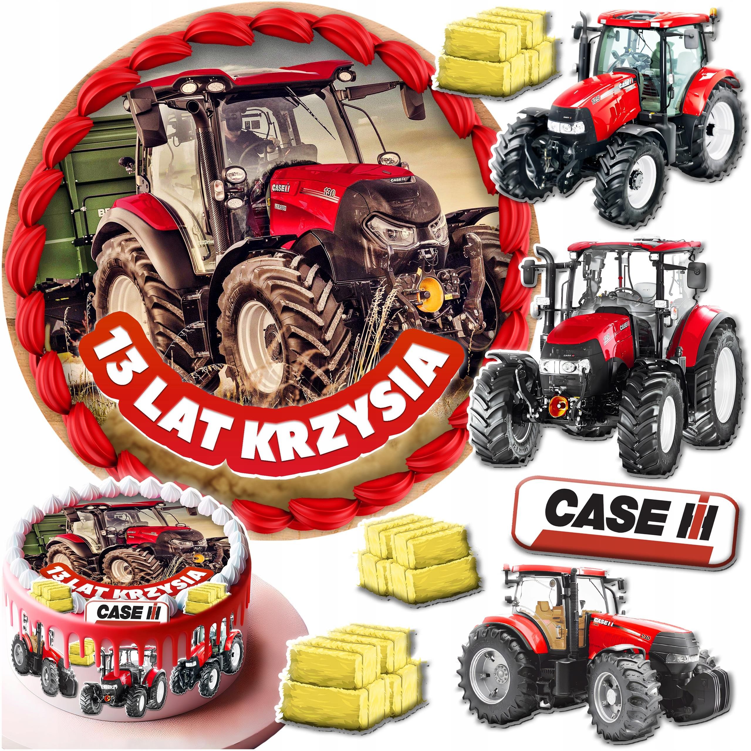 Lamparty Zestaw Case Kejs Opłatek Na Tort Farma Rolnik Traktor Traktory Tekst - Ceny i opinie ...