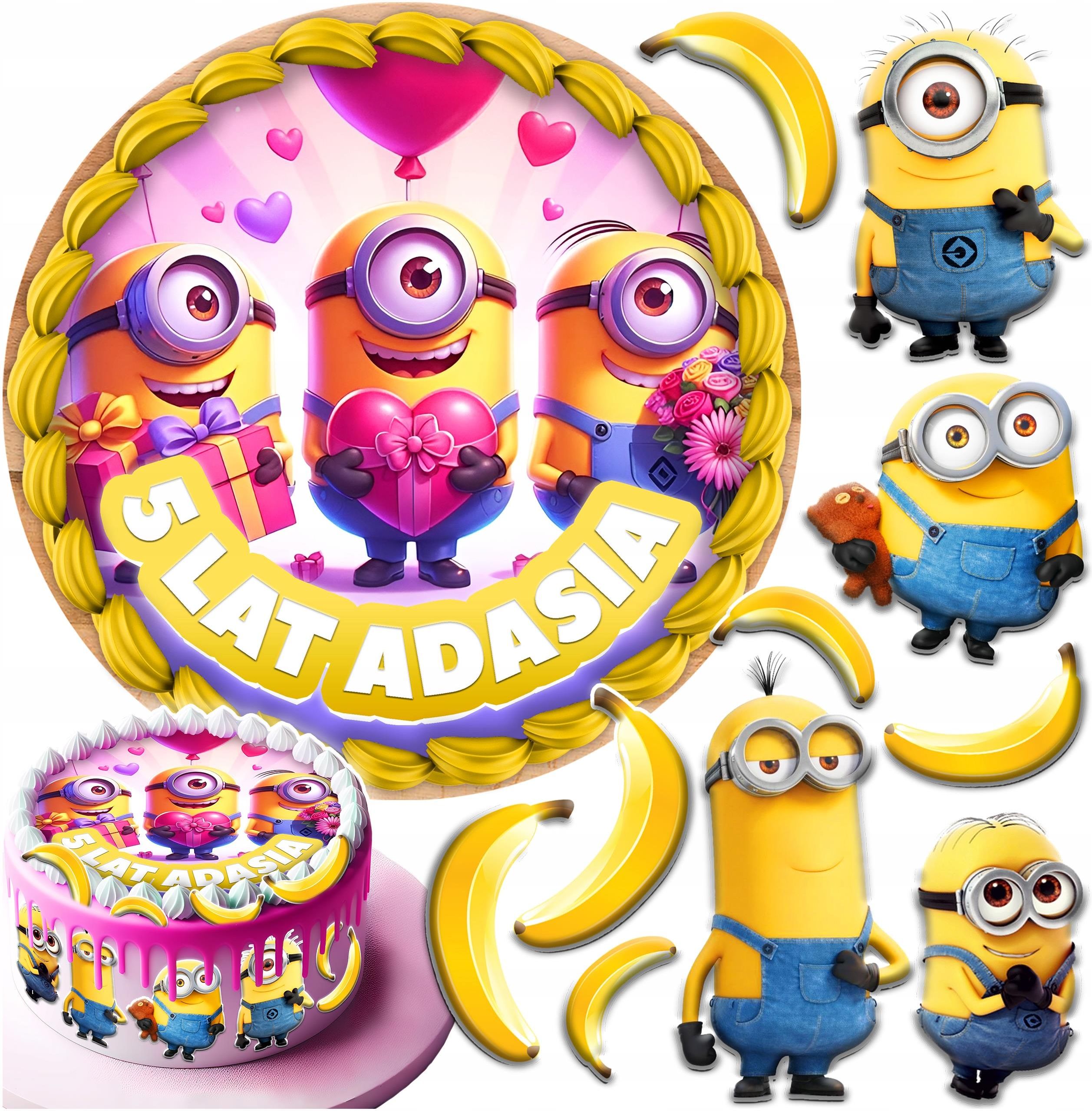 Lamparty Zestaw Opłatek Na Tort Minionki Minion Postaci - Ceny i opinie ...