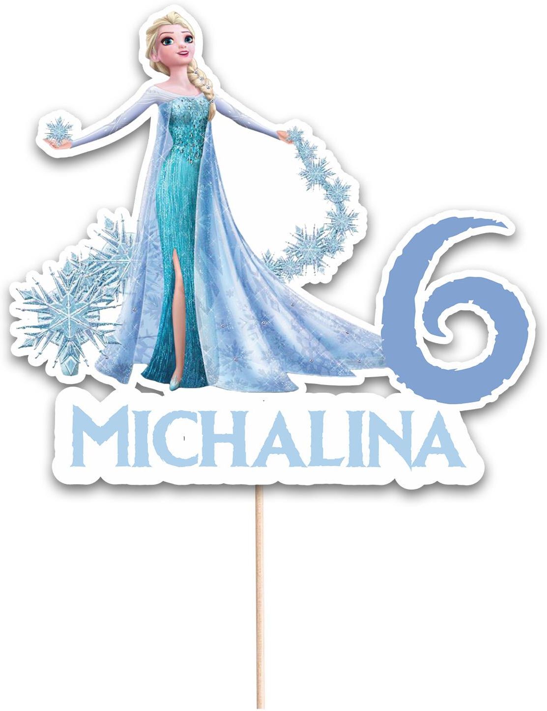 Forest Stories Topper Na Tort Z Podobizną Elsa Frozen Imieniem ...