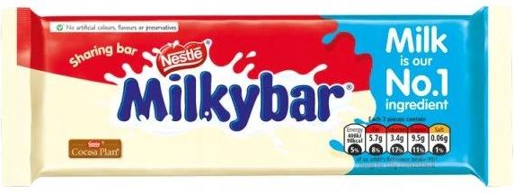 Nestlé Nestle Milkybar Block White Chocolate Biała Czekolada 90G - Ceny ...