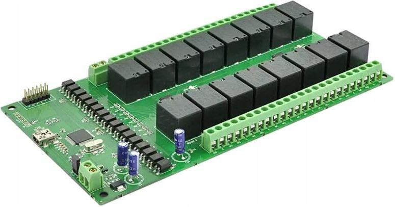 Mikrokontroler 16 Channel Usb Relay Module- moduł z 16 przekaźnikami ...
