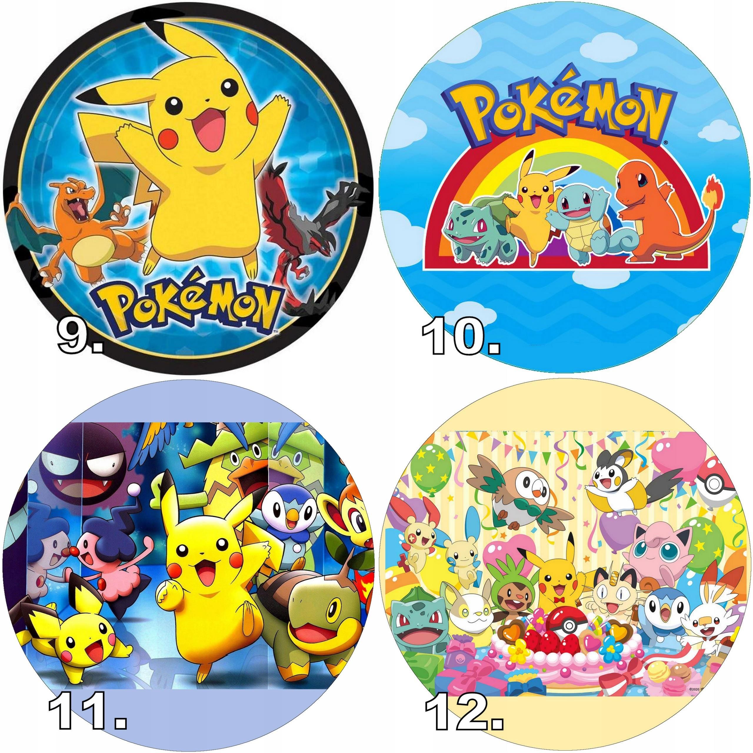 Opłatek Na Tort Pokemon 24Cm Z Napisem +Obwody Dawka Słodkiej Energii ...