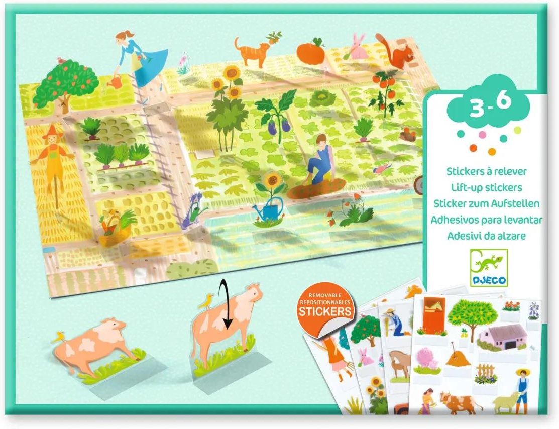 Djeco Naklejki Wielokrotnego Użytku 3D Farma - Ceny i opinie - Ceneo.pl