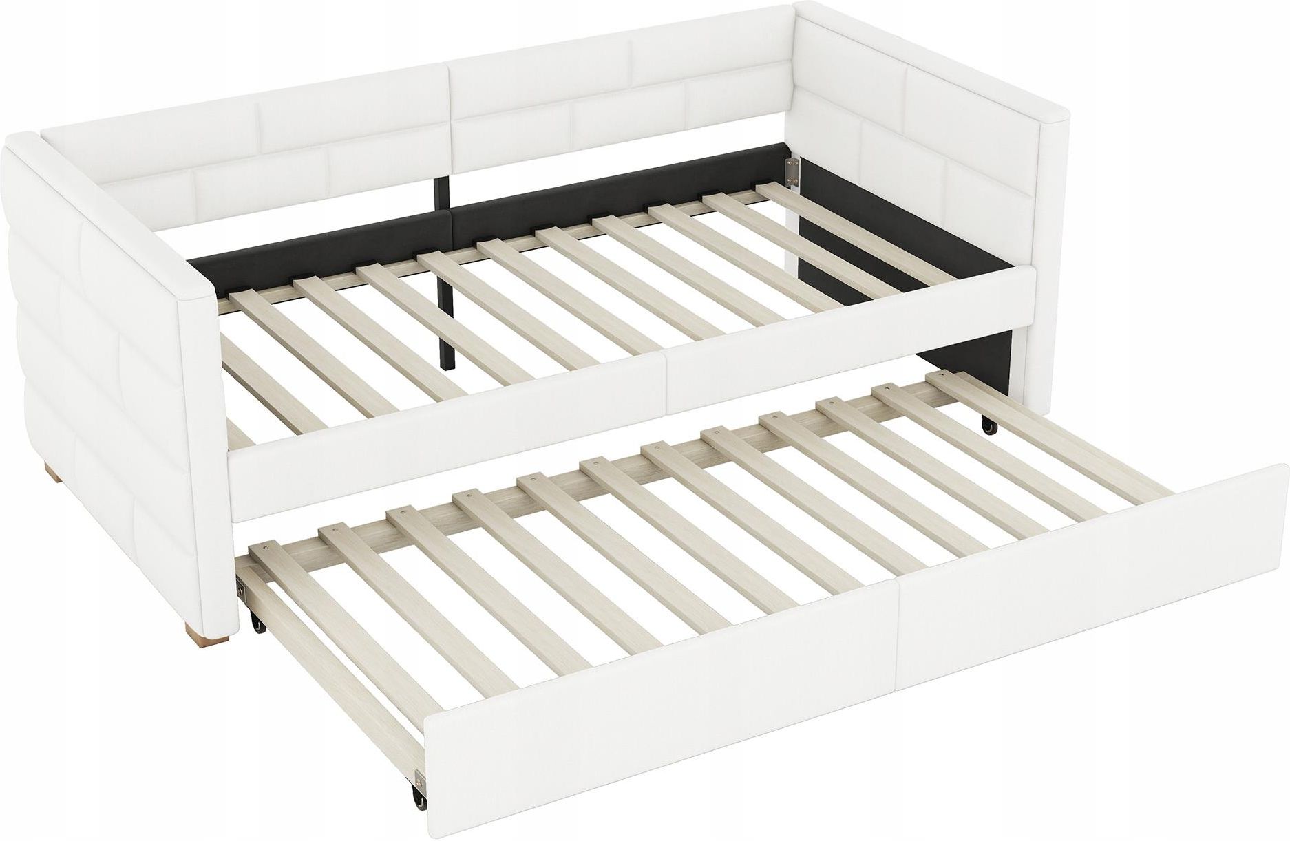 Arhatreya Sofa Rozkładana 90/200Cm Łóżko Rozkładane Pojedyncze Biały ...