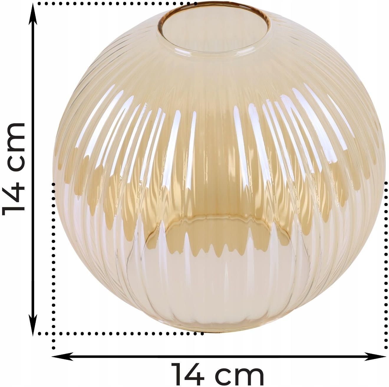 Light Home Klosz Szklany Do Lampy Wiszącej Sufitowej Riffle Miodowy ...