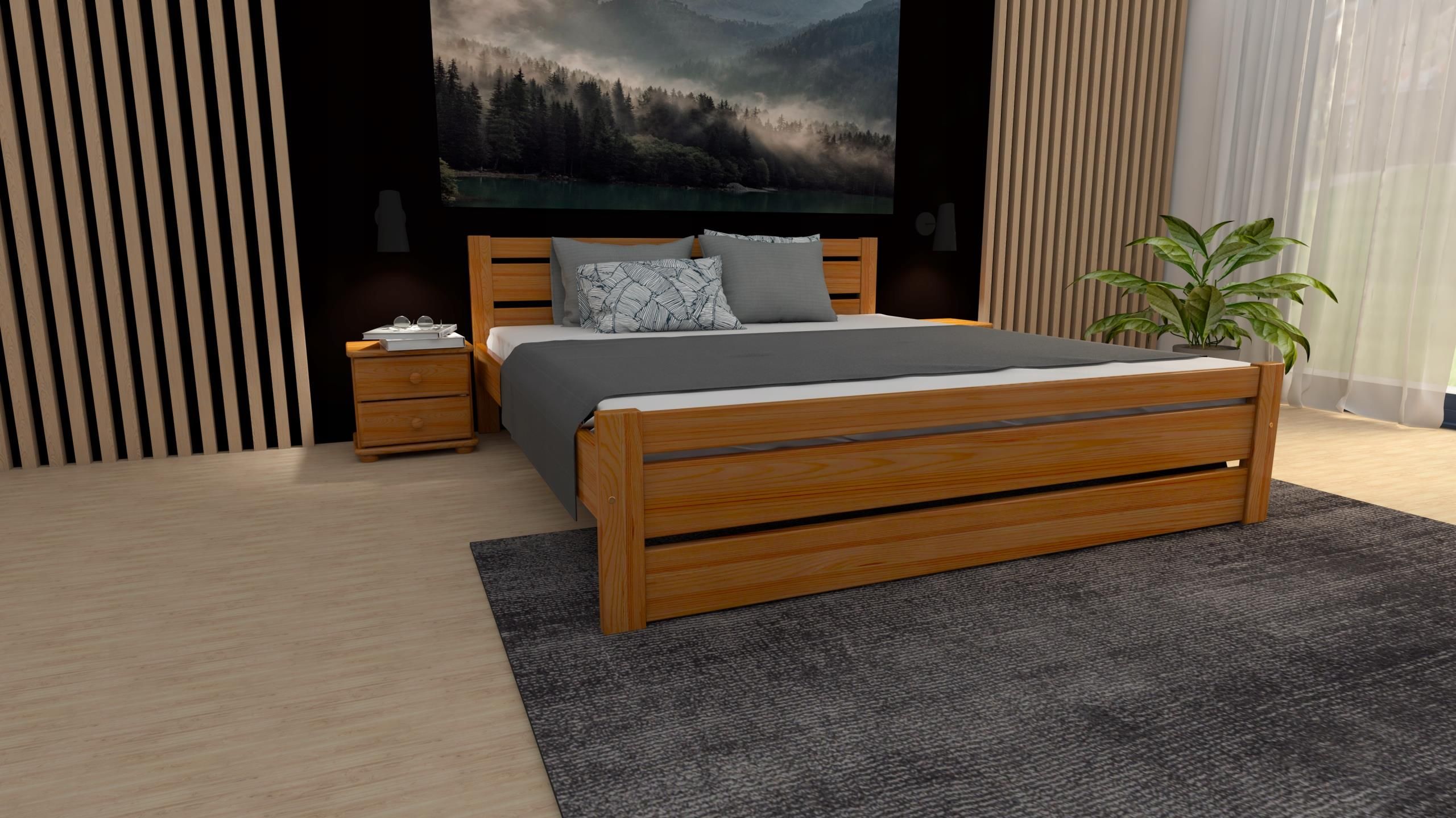 Emi Łóżko Sosnowe Malta 180X200 Kolor Olcha 1879937960 - Opinie i ...