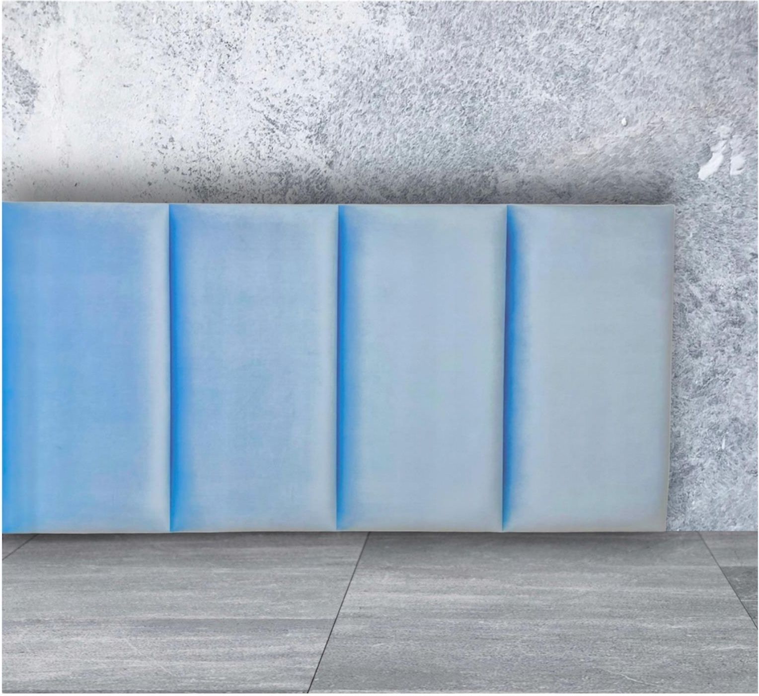 115x20 Panel Ścienny Tapicerowany Welur Wezgłowie Zagłówek Akustyczny ...