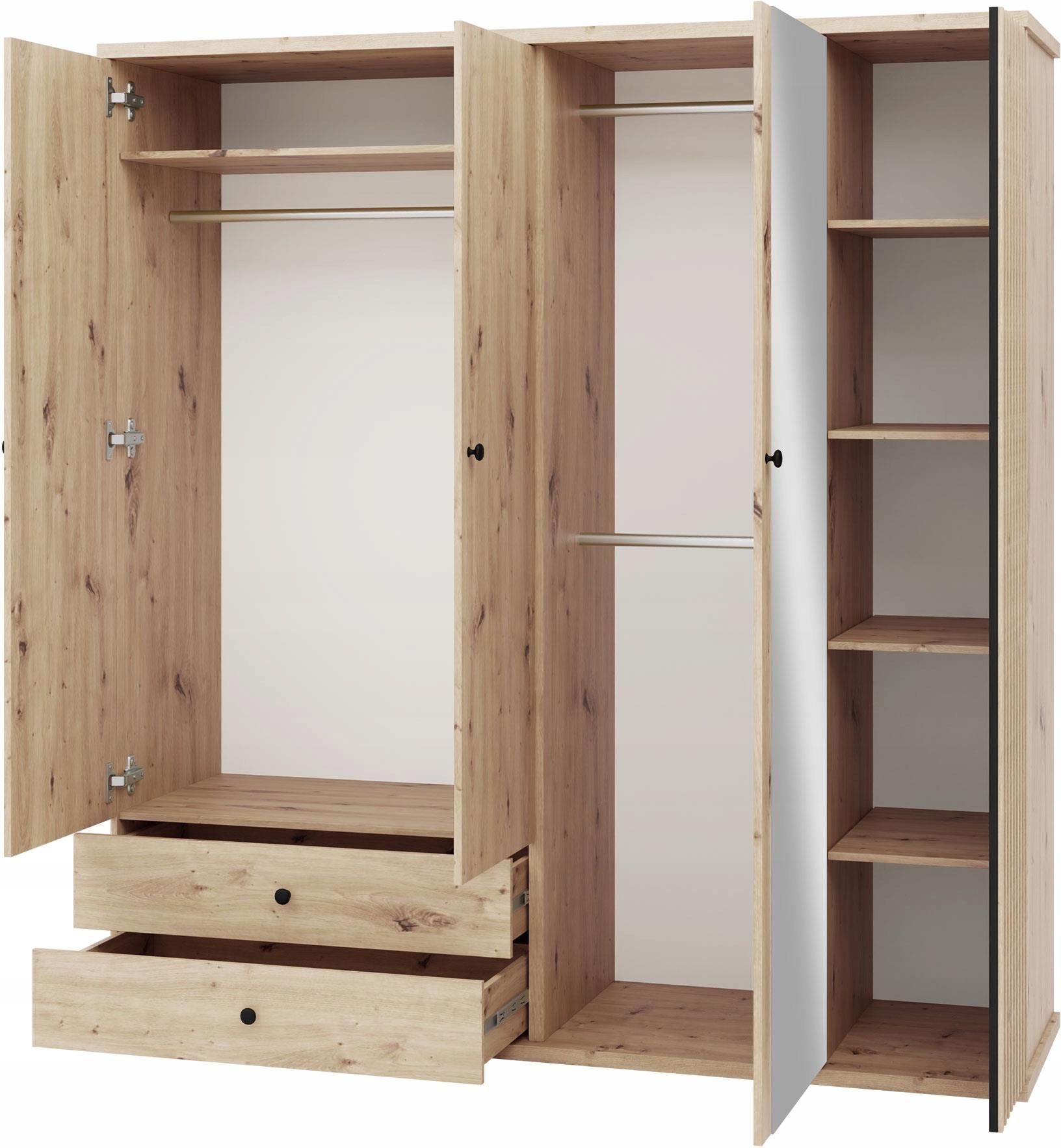 Mirjan24 Szafa Czterodrzwiowa Z Lustrem Caltha 200cm 2337179 - Opinie i ...