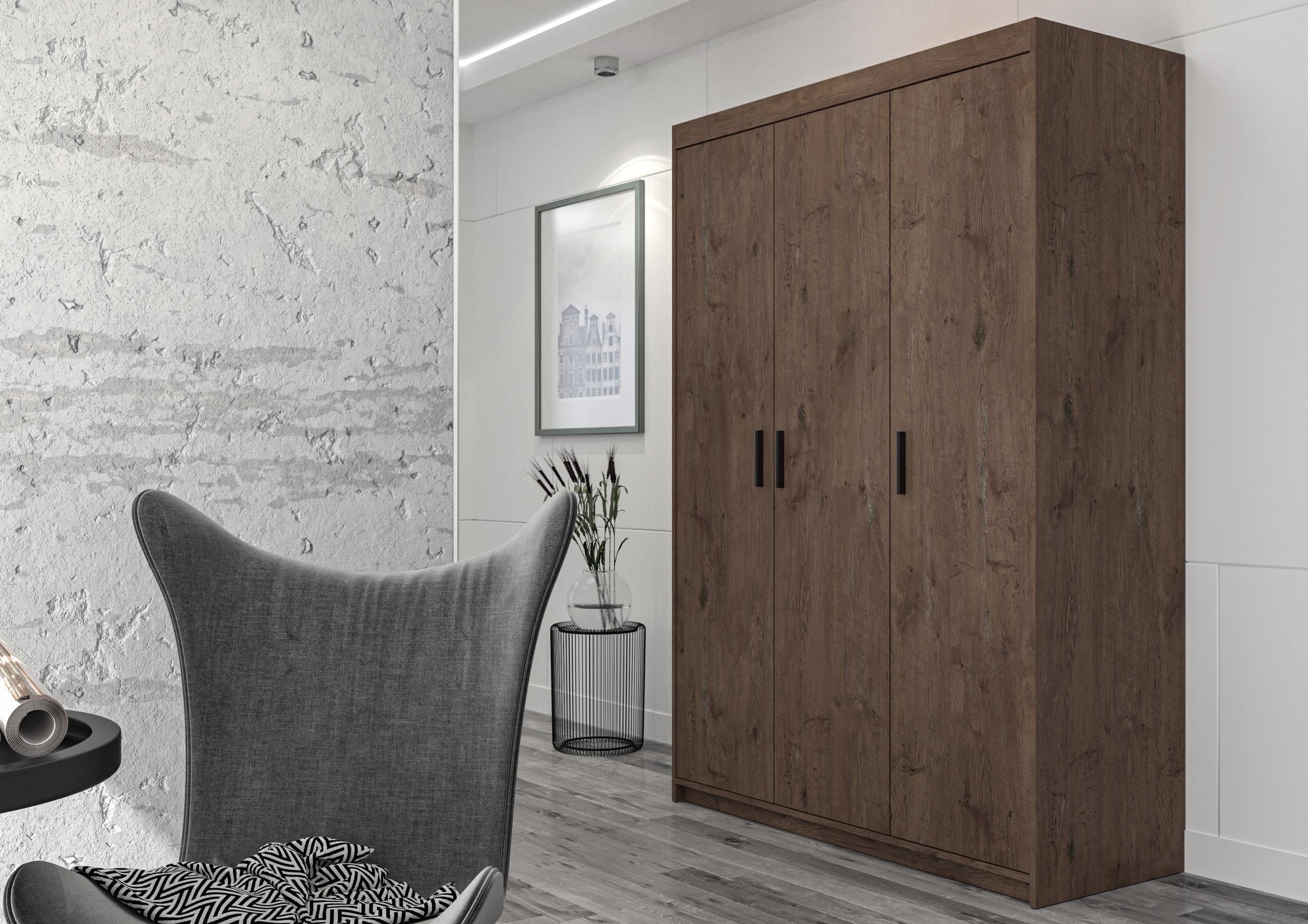 Mro-Mil Szafa Lena 3F Dąb Lefkas 3-Drzwiowa Duży Wybór Meble 1869037310 ...