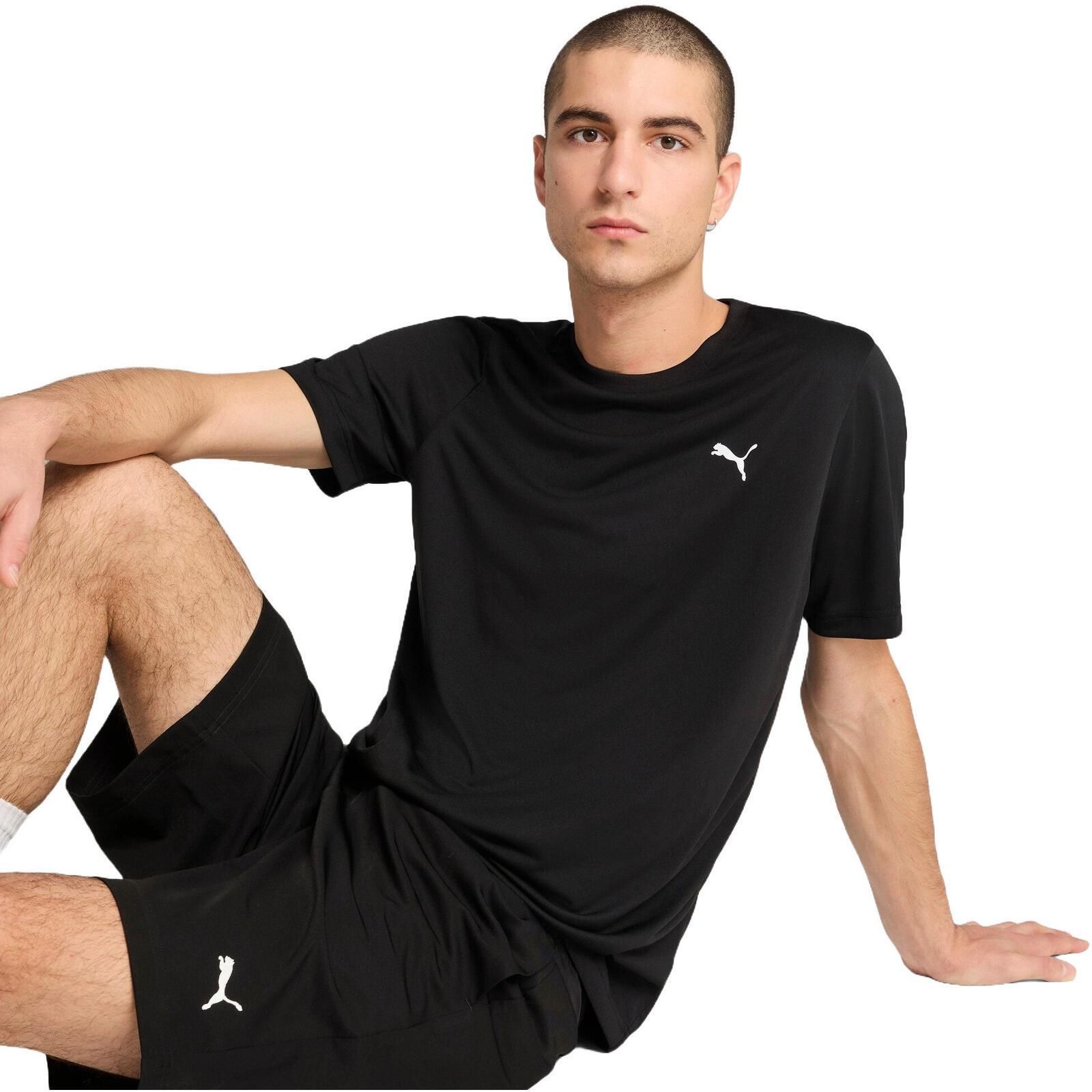 Puma Koszulka Męskie Ess Small Logo Poly Tee Czarne - Ceny i opinie ...