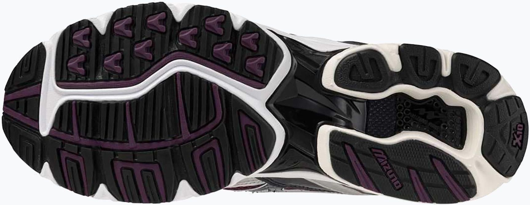 Buty Mizuno Wave Rider 10 white/baritone blue/dark purple - Ceny i ...