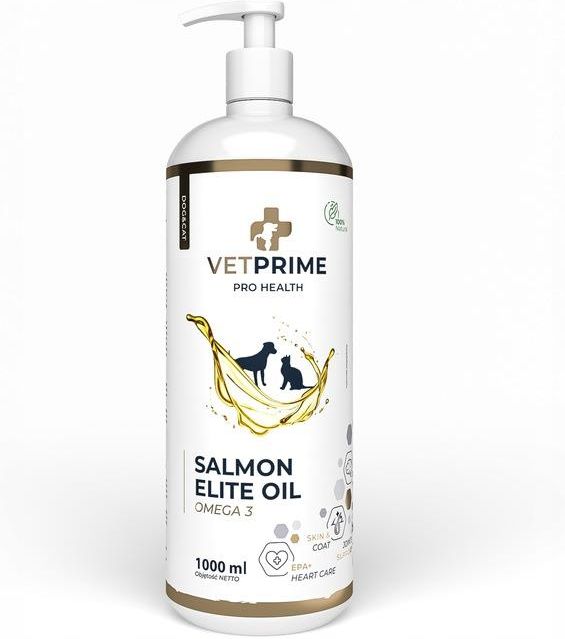 Vetprime Salmon Elite Oil Olej Z Łososia Dla Psa I Kota 1000Ml - Ceny i ...
