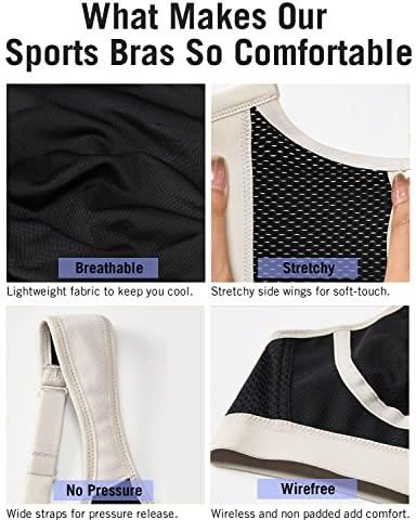 SYROKAN Damski Stanik Sportowy Treningowy O Dużej Odporności Na ...