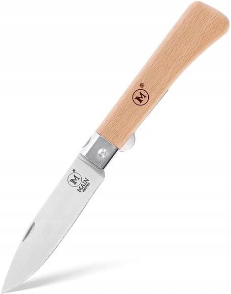 Main Knives Nóż Składany Main Knives Workers Line Drop Point 440A Beech ...