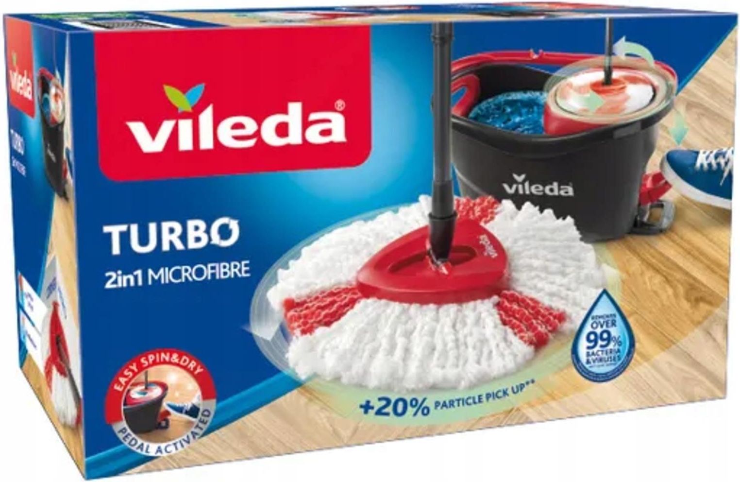 Vileda Wiadro i mop obrotowy Easy Wring & Clean - Ceny i opinie - Ceneo.pl