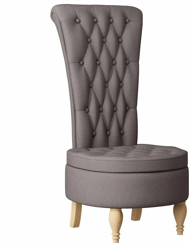 VidaXL Fotel Typu Slipper Ciemnoszary 56,5x70x110cm Tkanina (42020683 ...