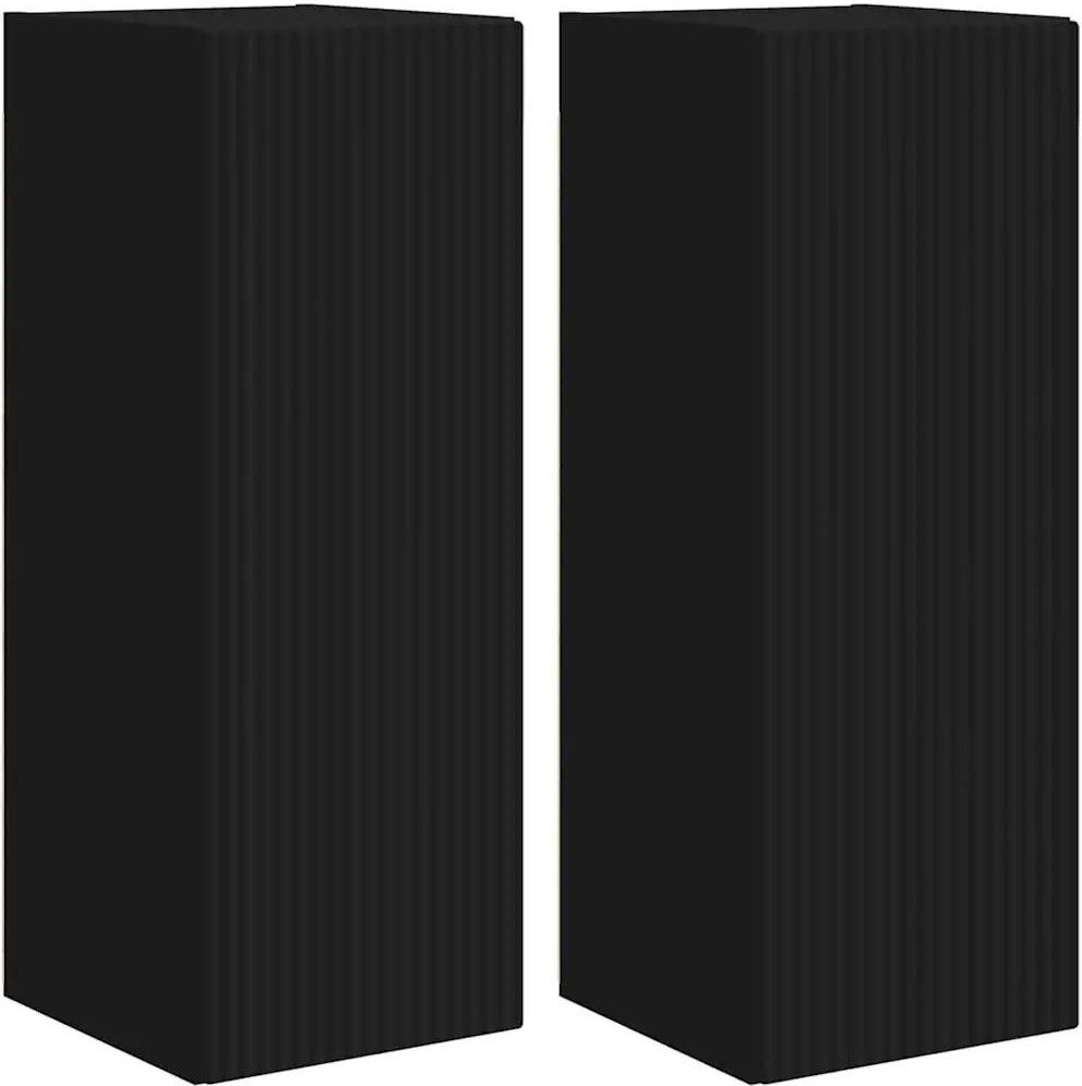 VidaXL Szafka Pod Telewizor 2szt. Czarny 30x31x80cm (892292) - Opinie i ...