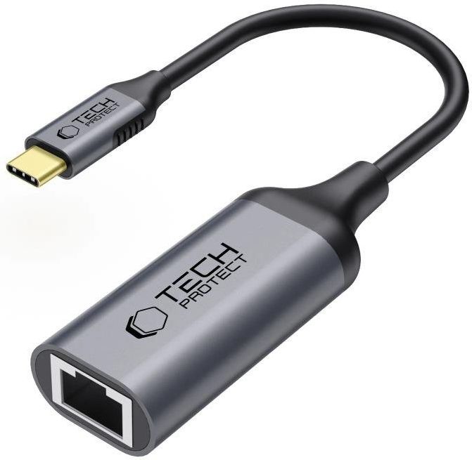 Tech-Protect Adapter Ultraboost Usb-C Do Ethernet Rj45 1000Mbps Czarny ...
